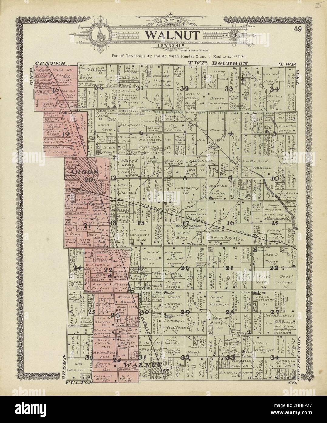 Standard atlas of Marshall County, Indiana - including a plat book of ...