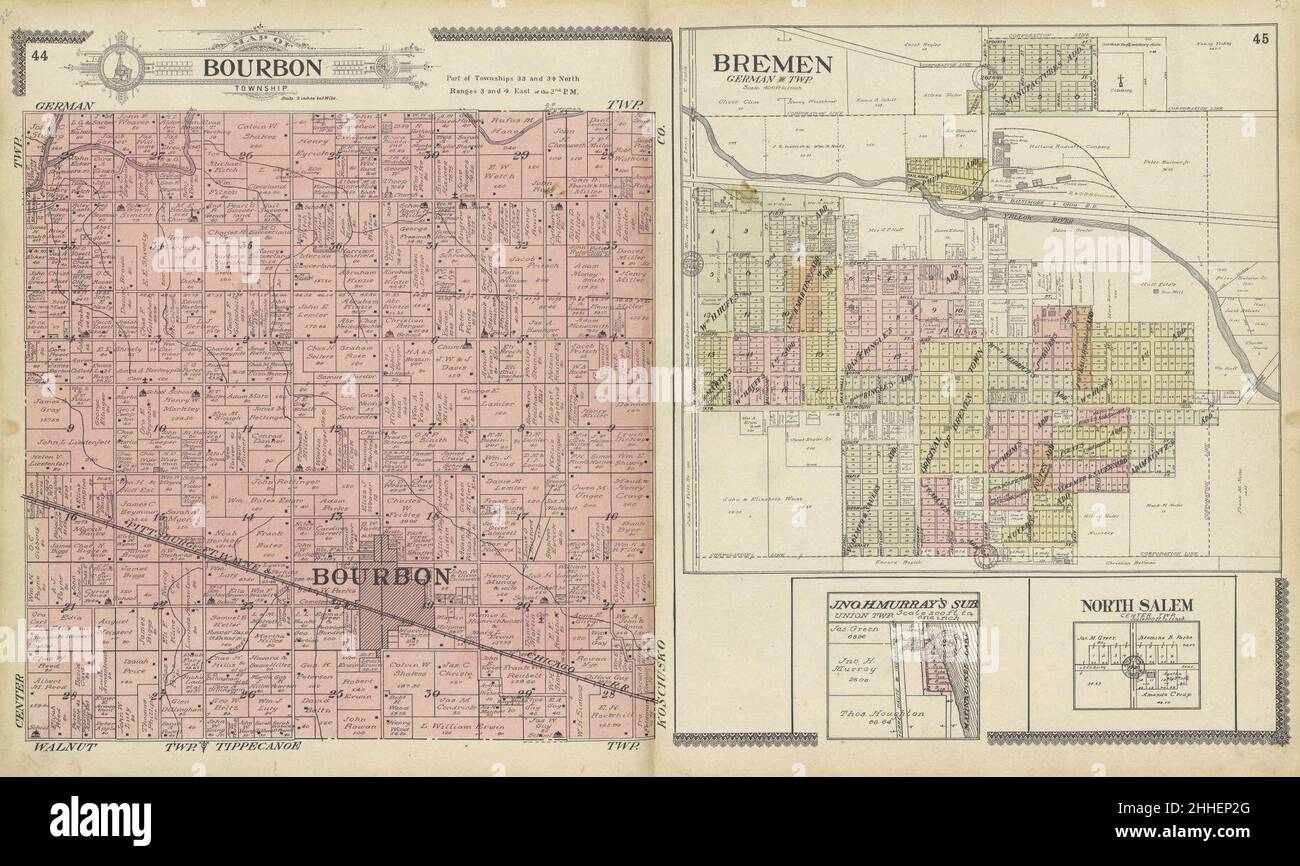 Standard atlas of Marshall County, Indiana - including a plat book of ...