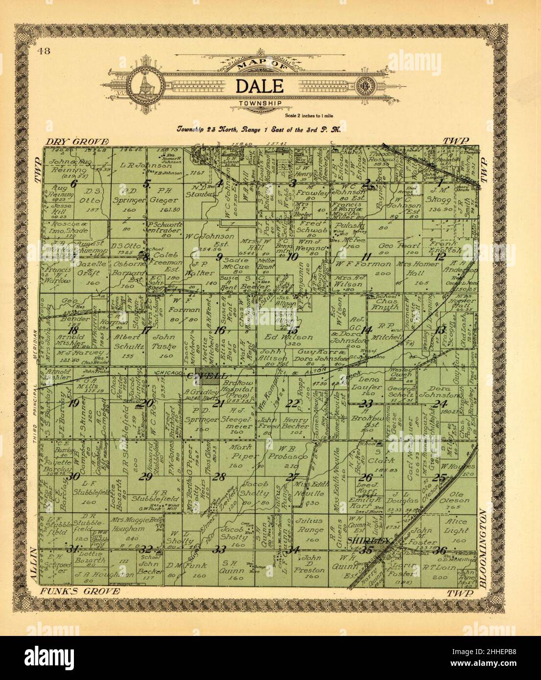 Standard atlas of McLean County, Illinois, including a plat book of the ...