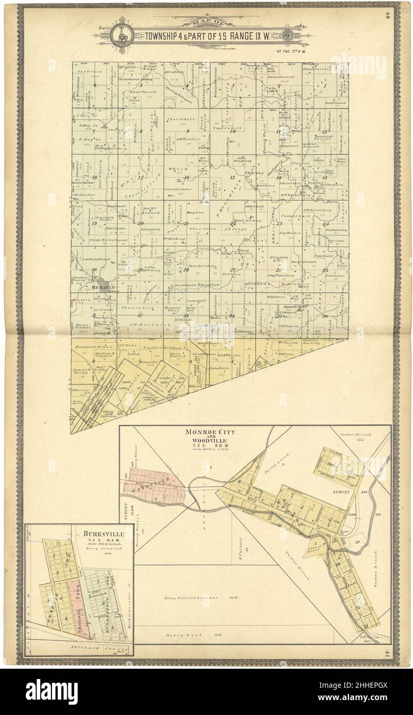 Standard atlas of Monroe County, Illinois - including a plat book of ...