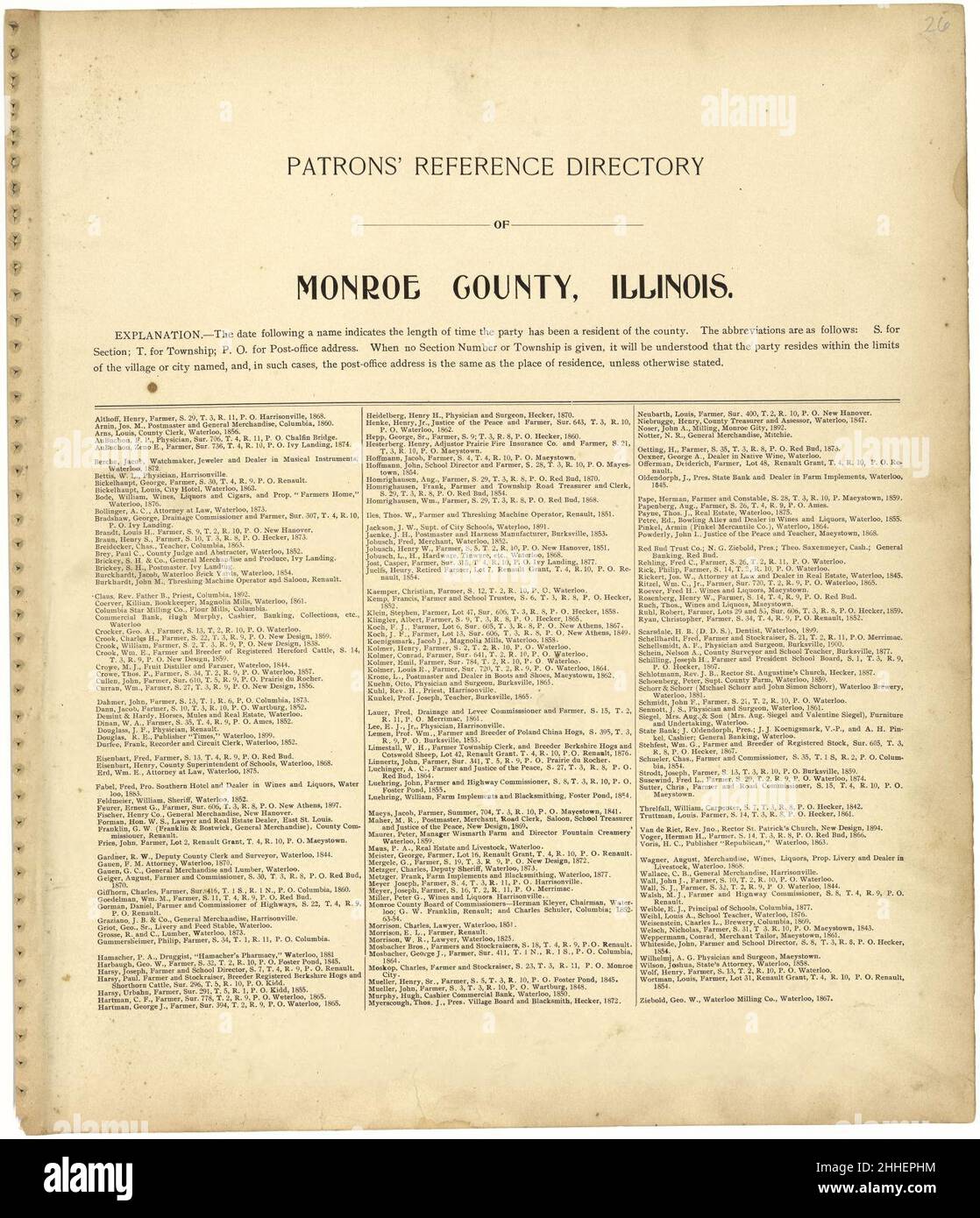 Standard atlas of Monroe County, Illinois - including a plat book of ...
