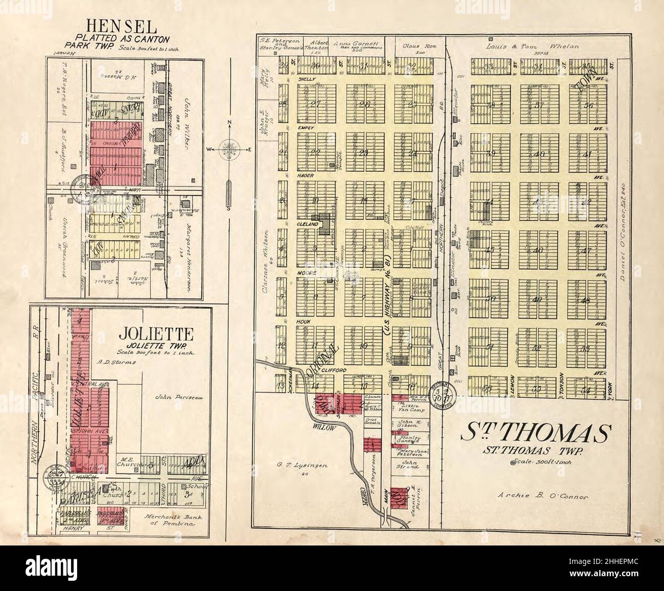 Standard atlas of Pembina County, North Dakota - including a plat book ...