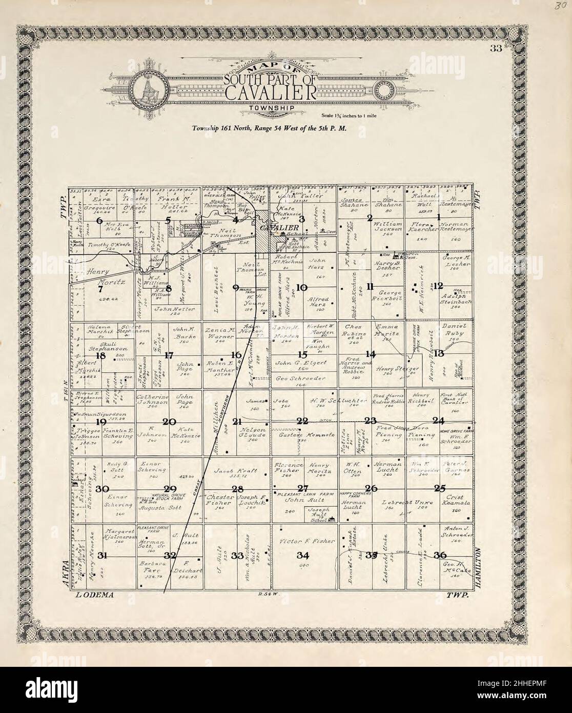 Standard atlas of Pembina County, North Dakota - including a plat book ...