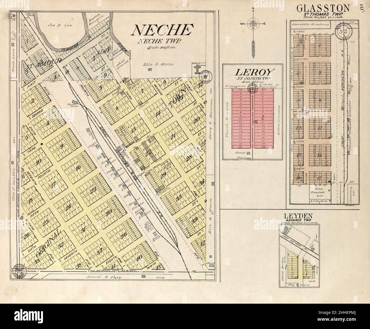 Standard atlas of Pembina County, North Dakota - including a plat book ...