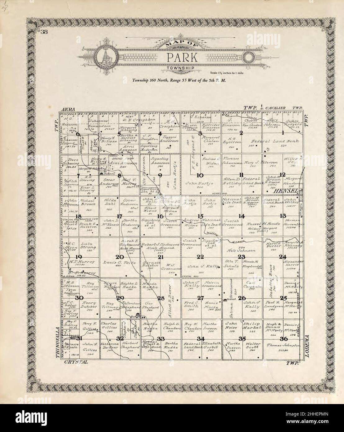 Standard atlas of Pembina County, North Dakota - including a plat book ...