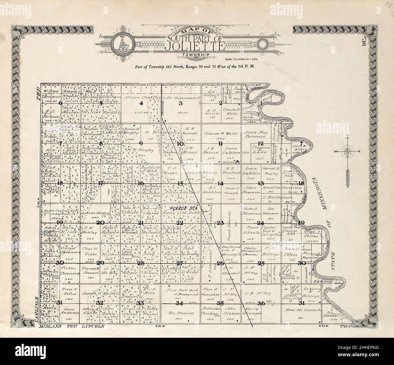 Standard atlas of Pembina County, North Dakota - including a plat book ...