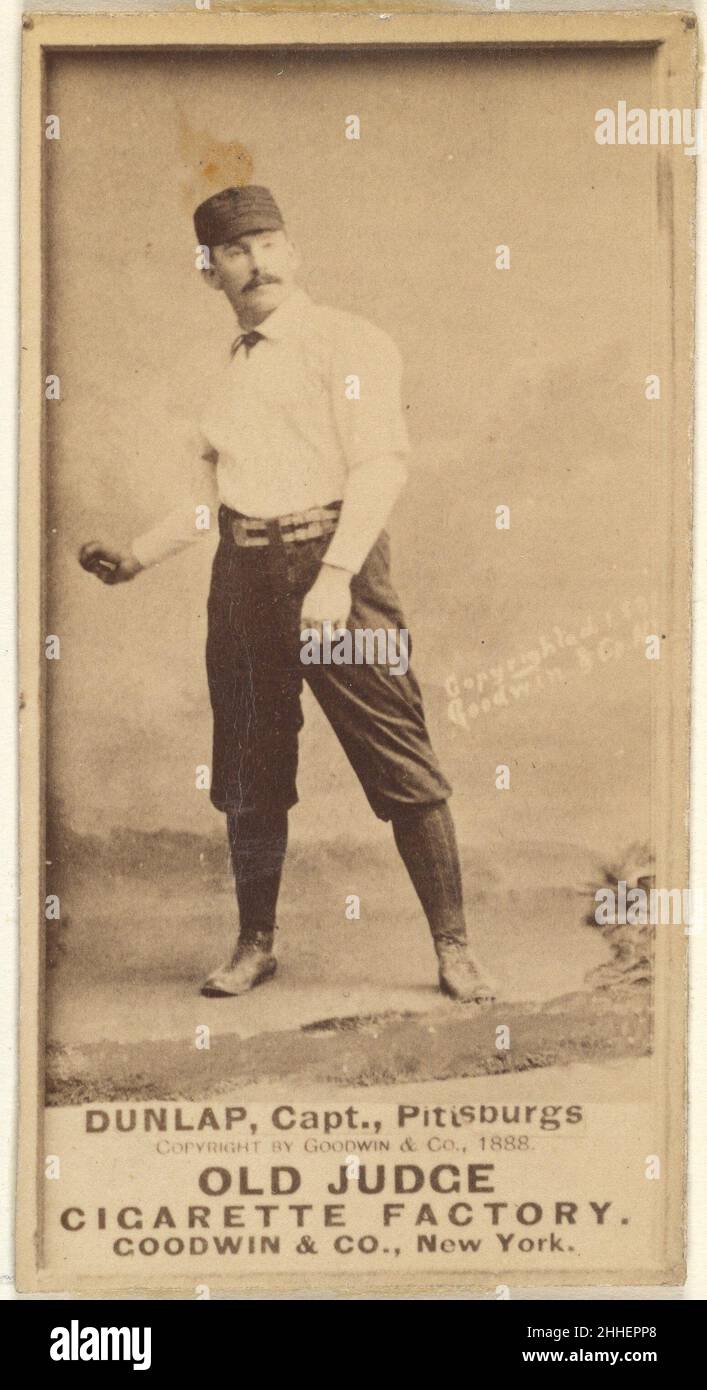 Fred "Sure Shot" Dunlap, Captain, Pittsburgh, from the Old Judge series ...