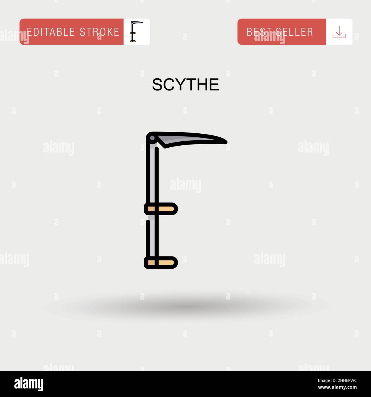 Scythe drawing hi-res stock photography and images - Alamy