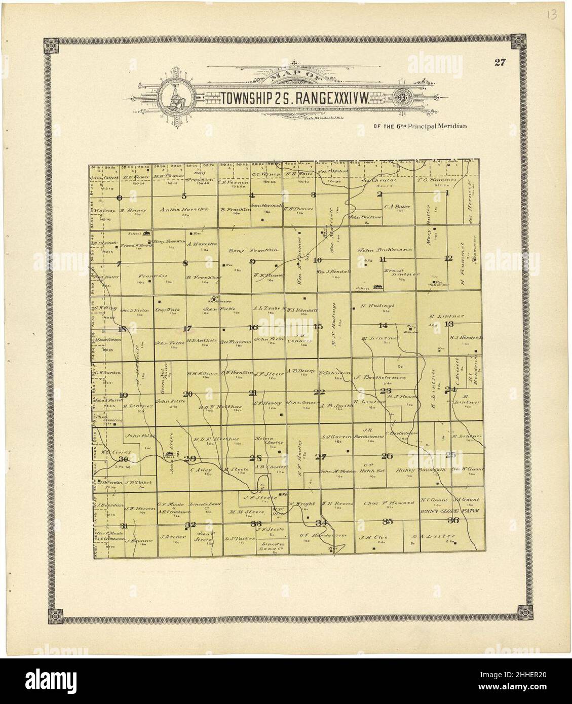 Rawlins county map hi-res stock photography and images - Alamy