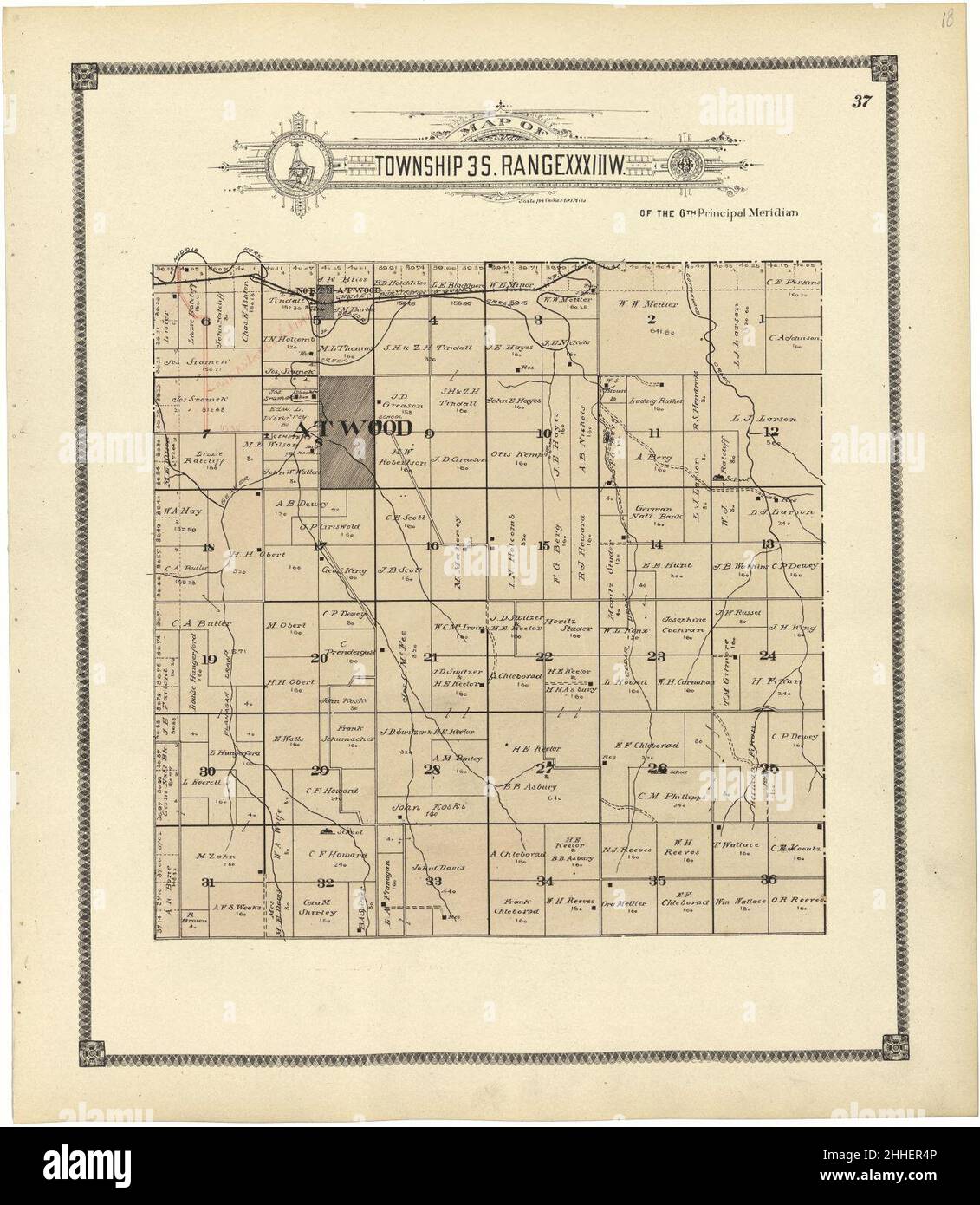 Standard atlas of Rawlins County, Kansas - including a plat book of the ...