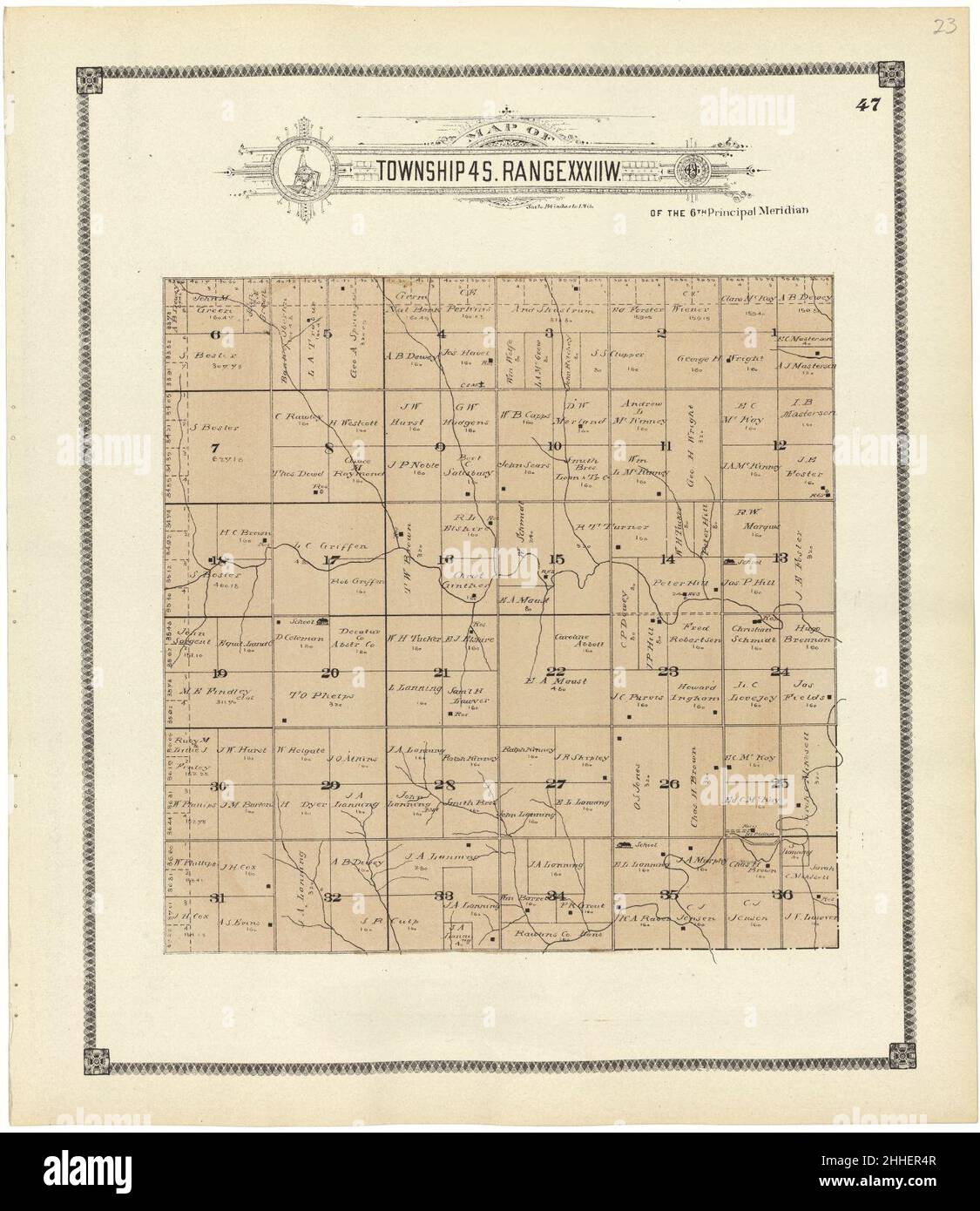 Standard atlas of Rawlins County, Kansas - including a plat book of the ...