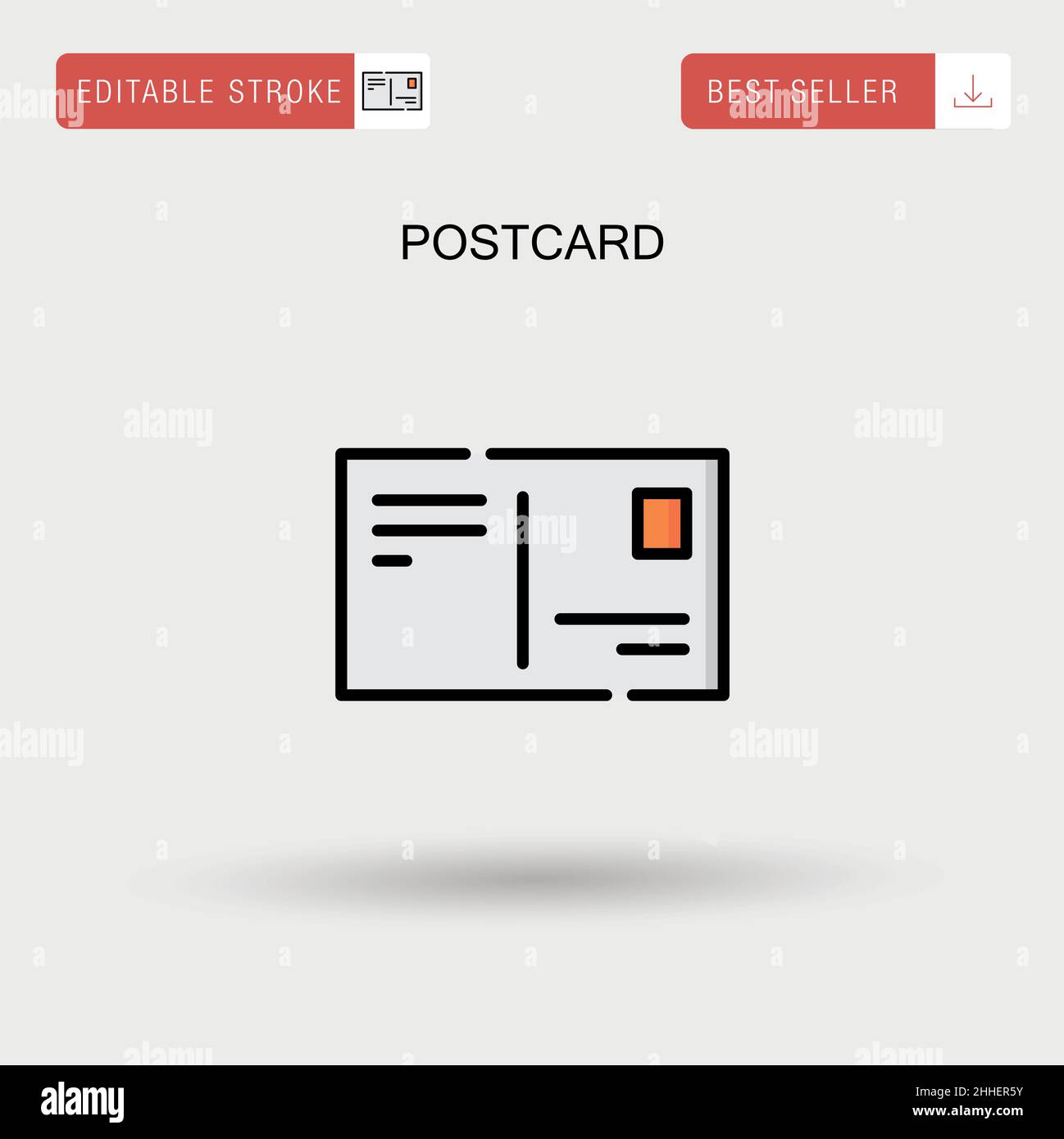 Vintage antique postcard back retro Stock Vector Images - Alamy