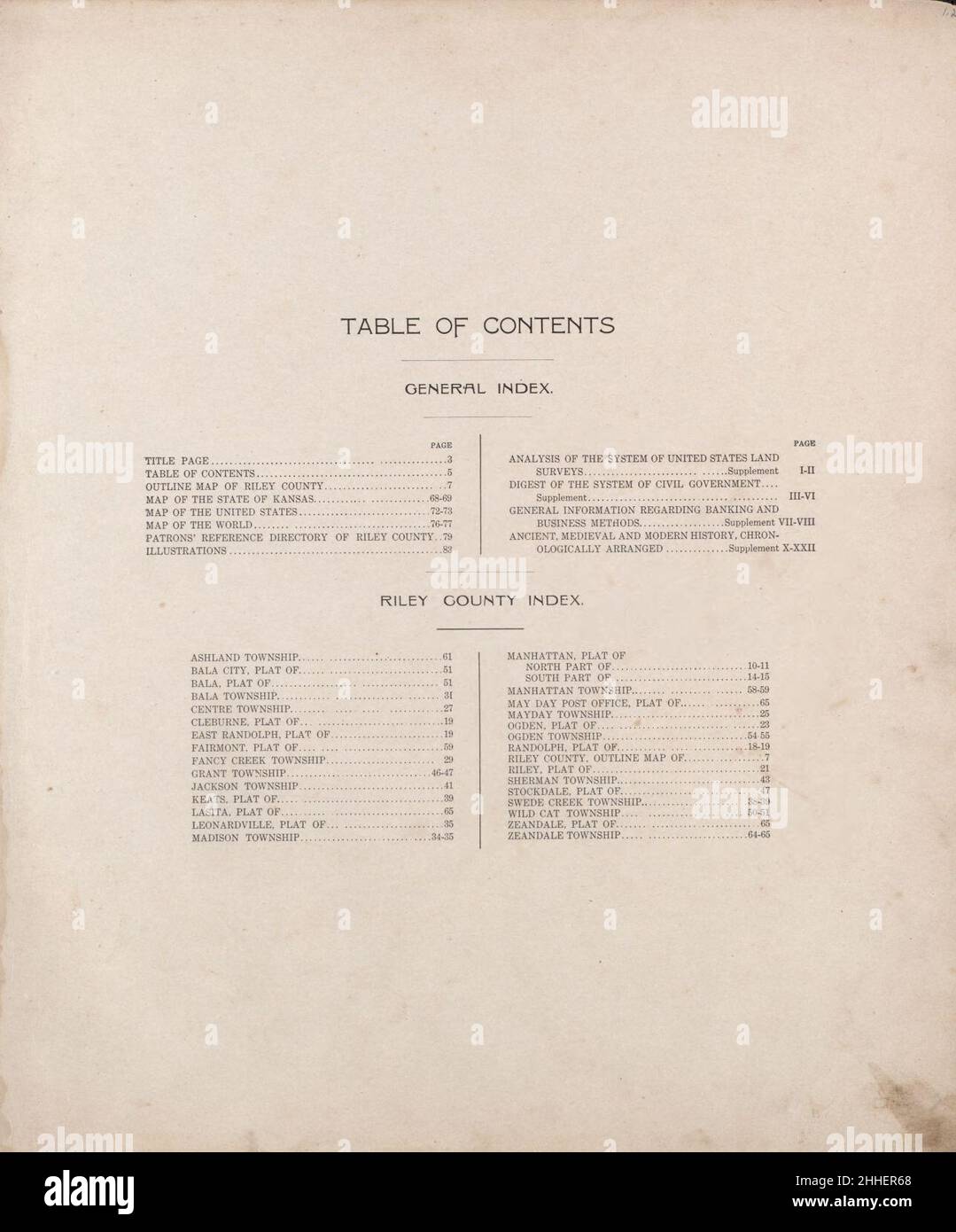 Standard atlas of Riley County, Kansas - including a plat book of the ...