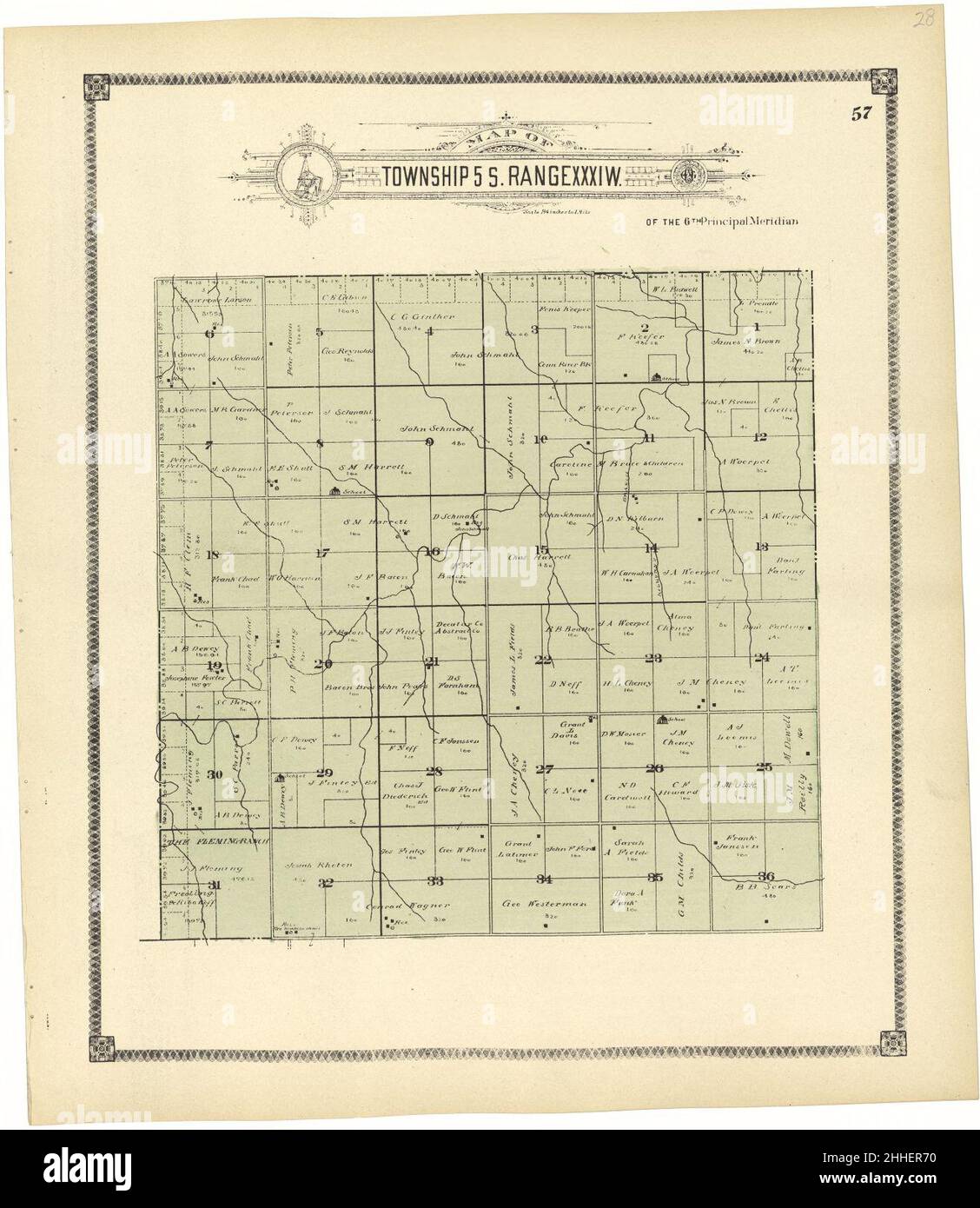 Standard atlas of Rawlins County, Kansas - including a plat book of the ...