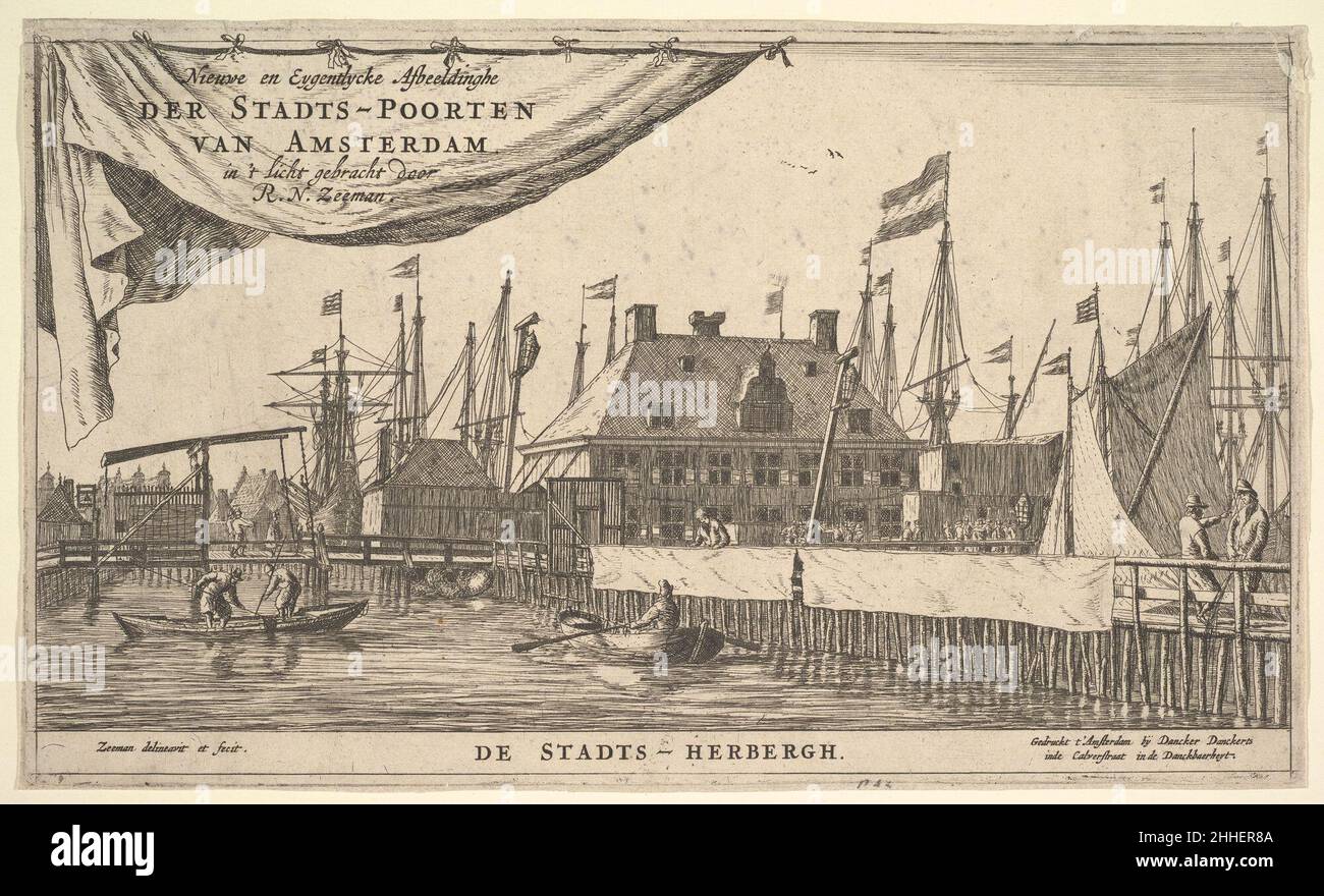 The Town Hostel 17th century Reinier Nooms, called Zeeman Dutch. The ...