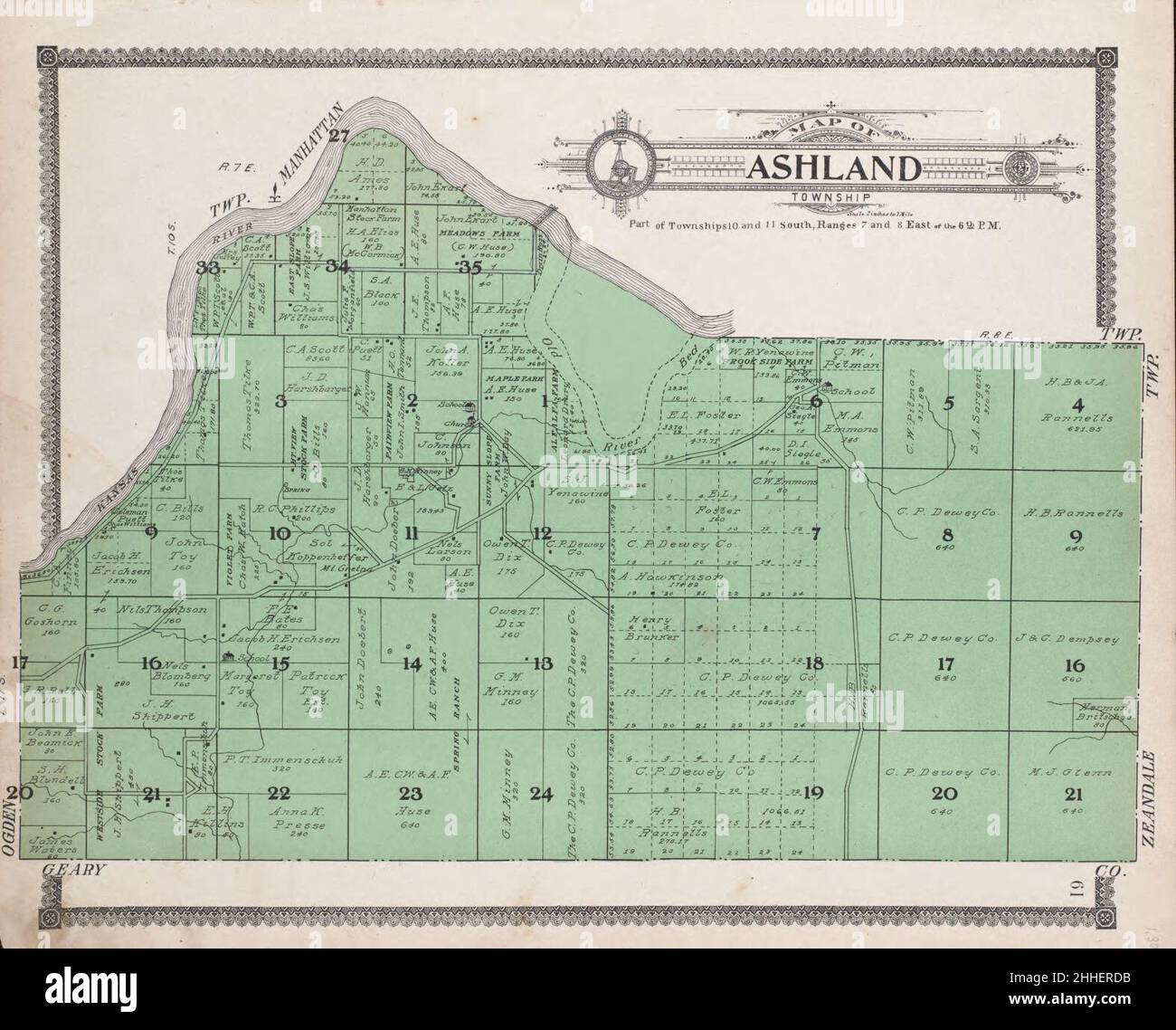 Standard atlas of Riley County, Kansas - including a plat book of the ...