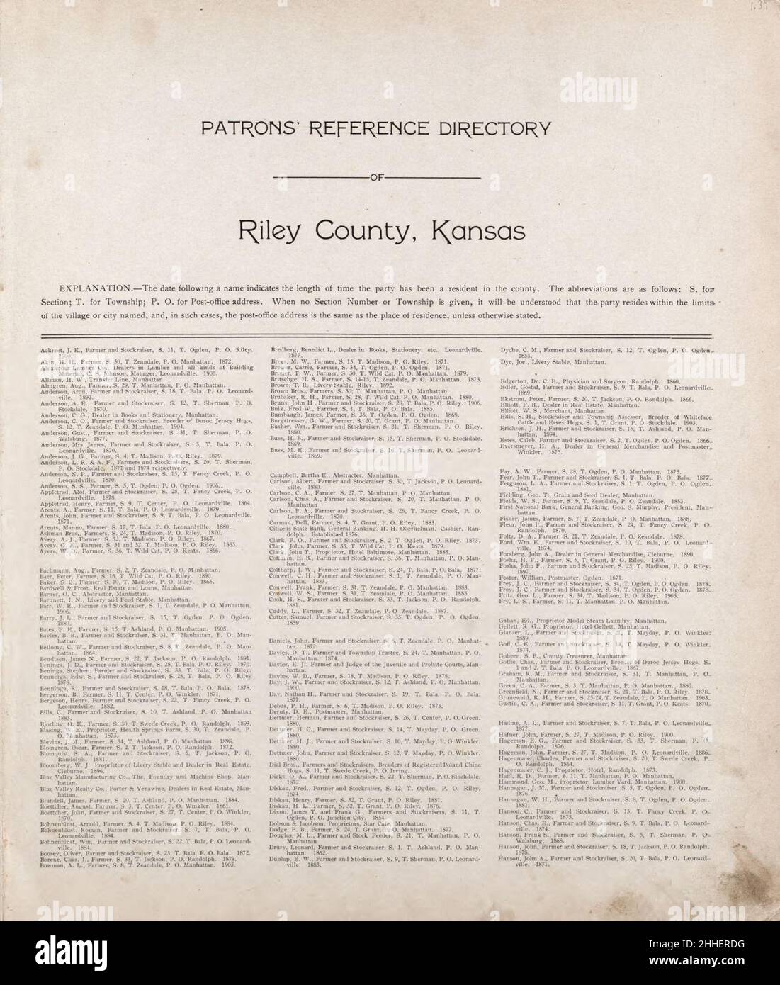 Standard atlas of Riley County, Kansas - including a plat book of the ...