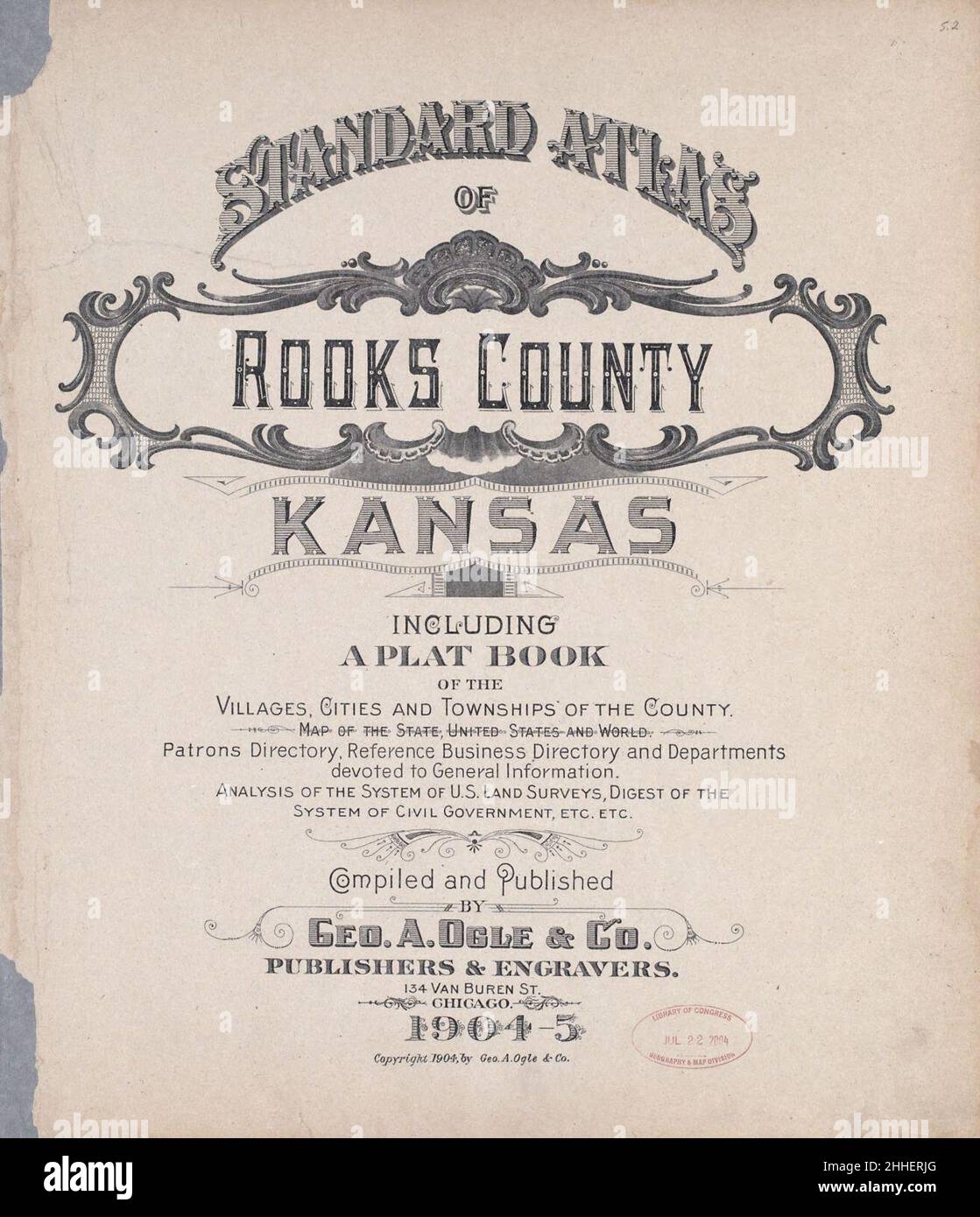 Standard atlas of Rooks County, Kansas - including a plat book of the ...