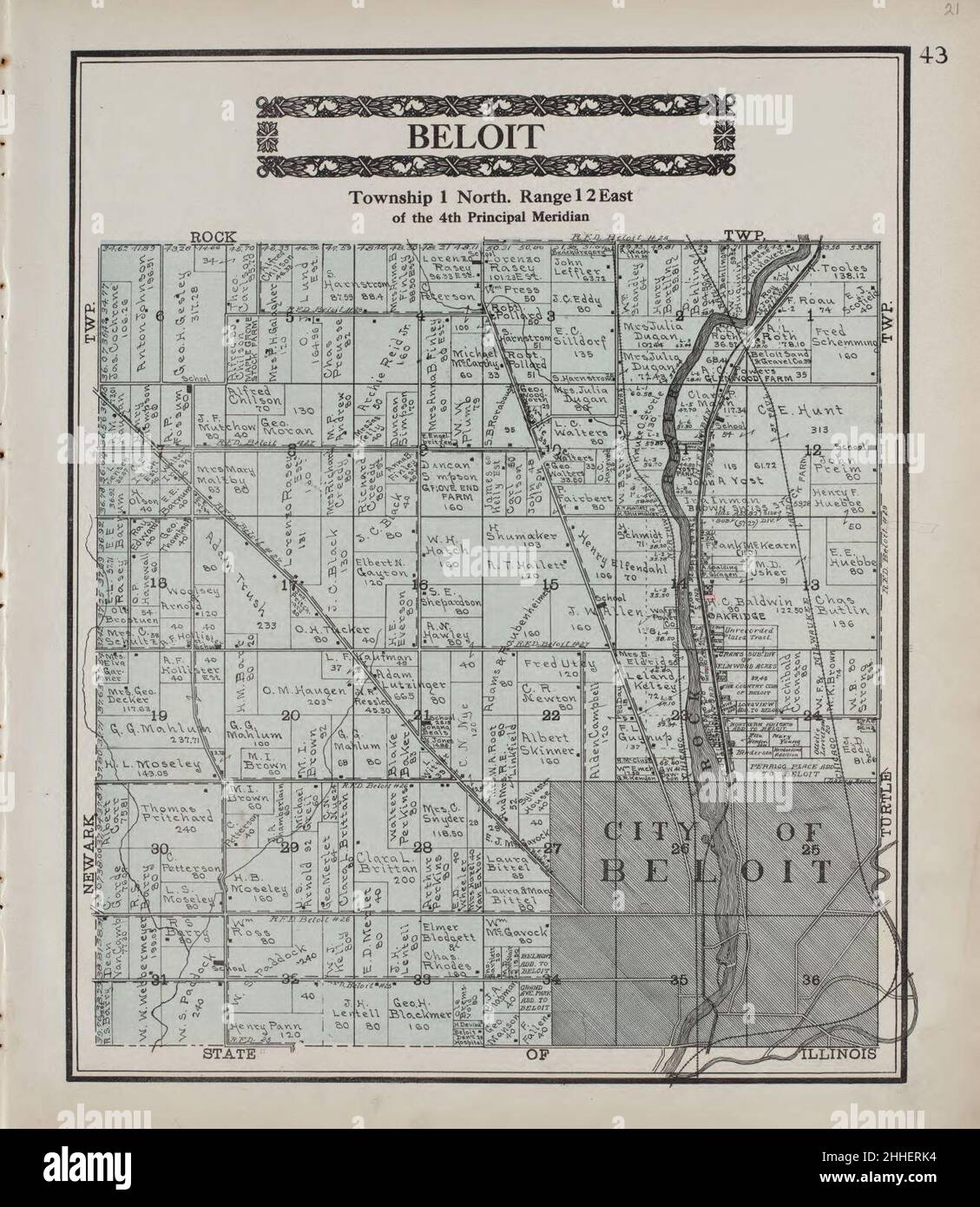Standard atlas of Rock County, Wisconsin - including a plat book of the ...