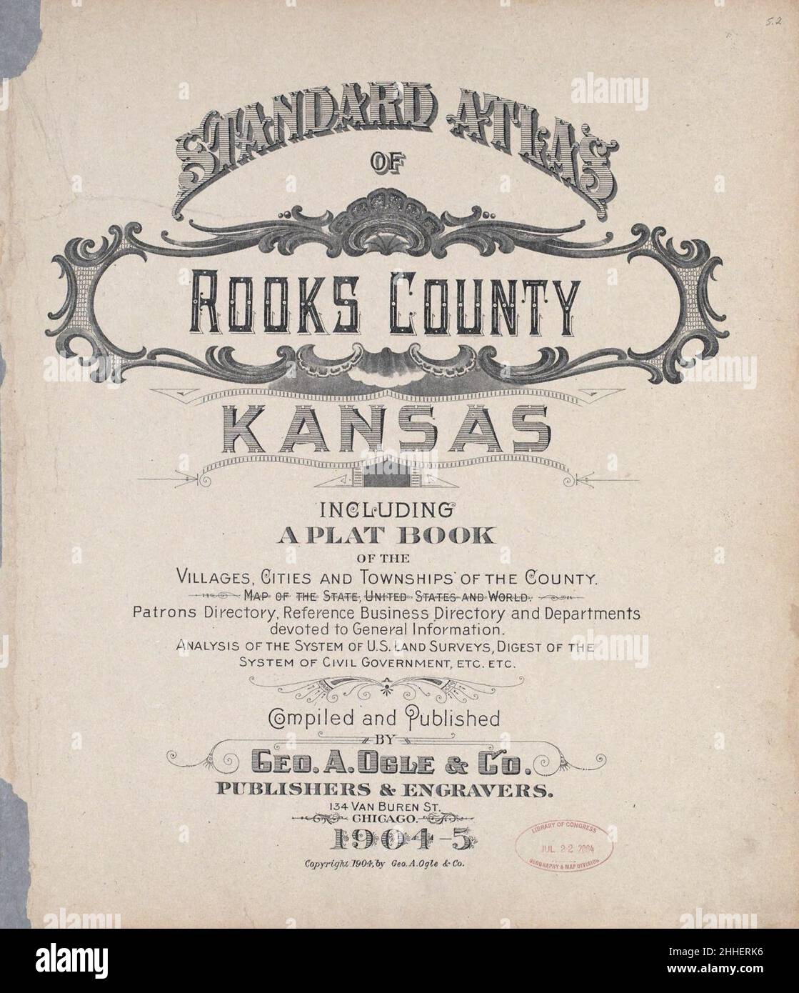 Standard atlas of Rooks County, Kansas - including a plat book of the ...