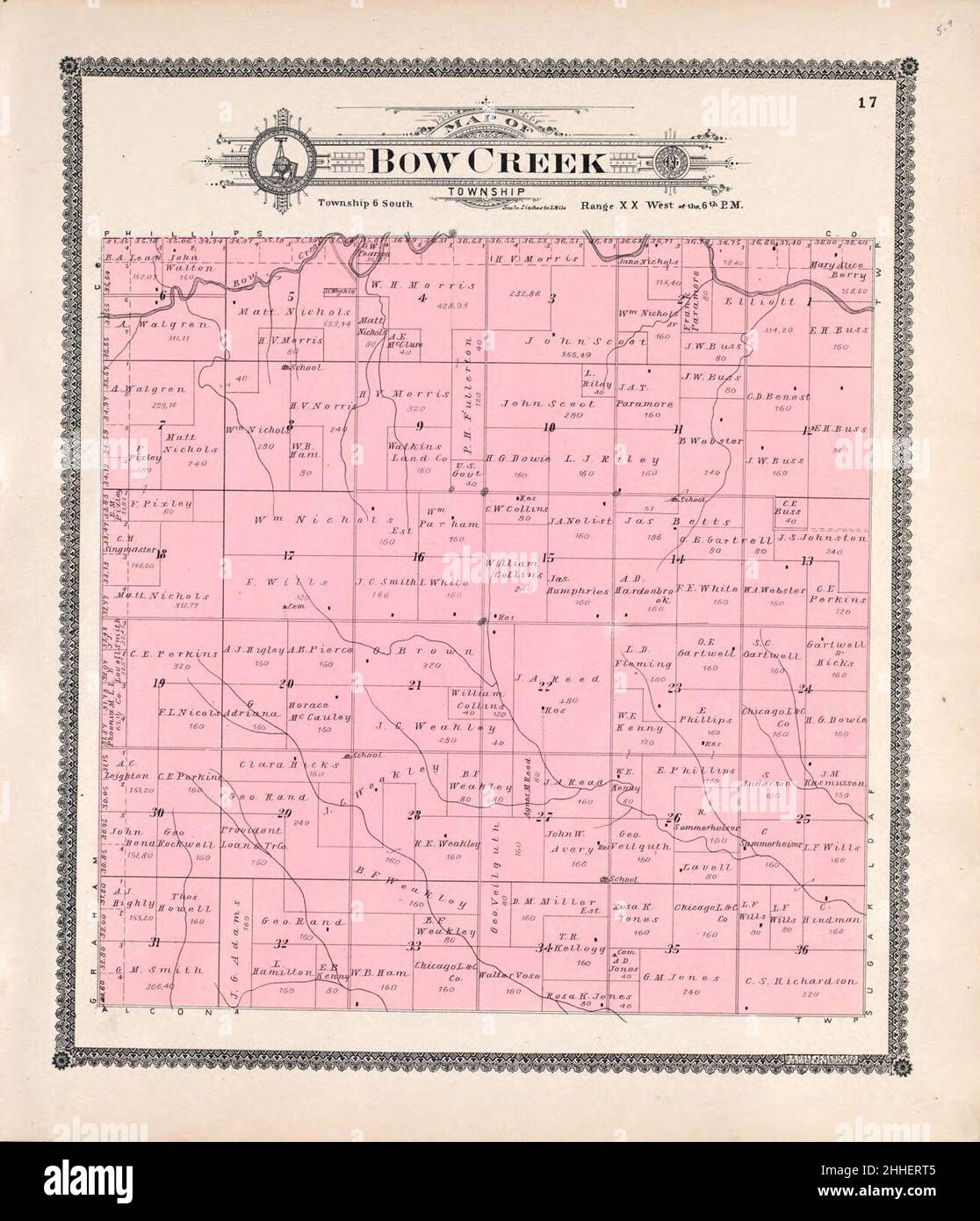 Standard atlas of Rooks County, Kansas - including a plat book of the ...