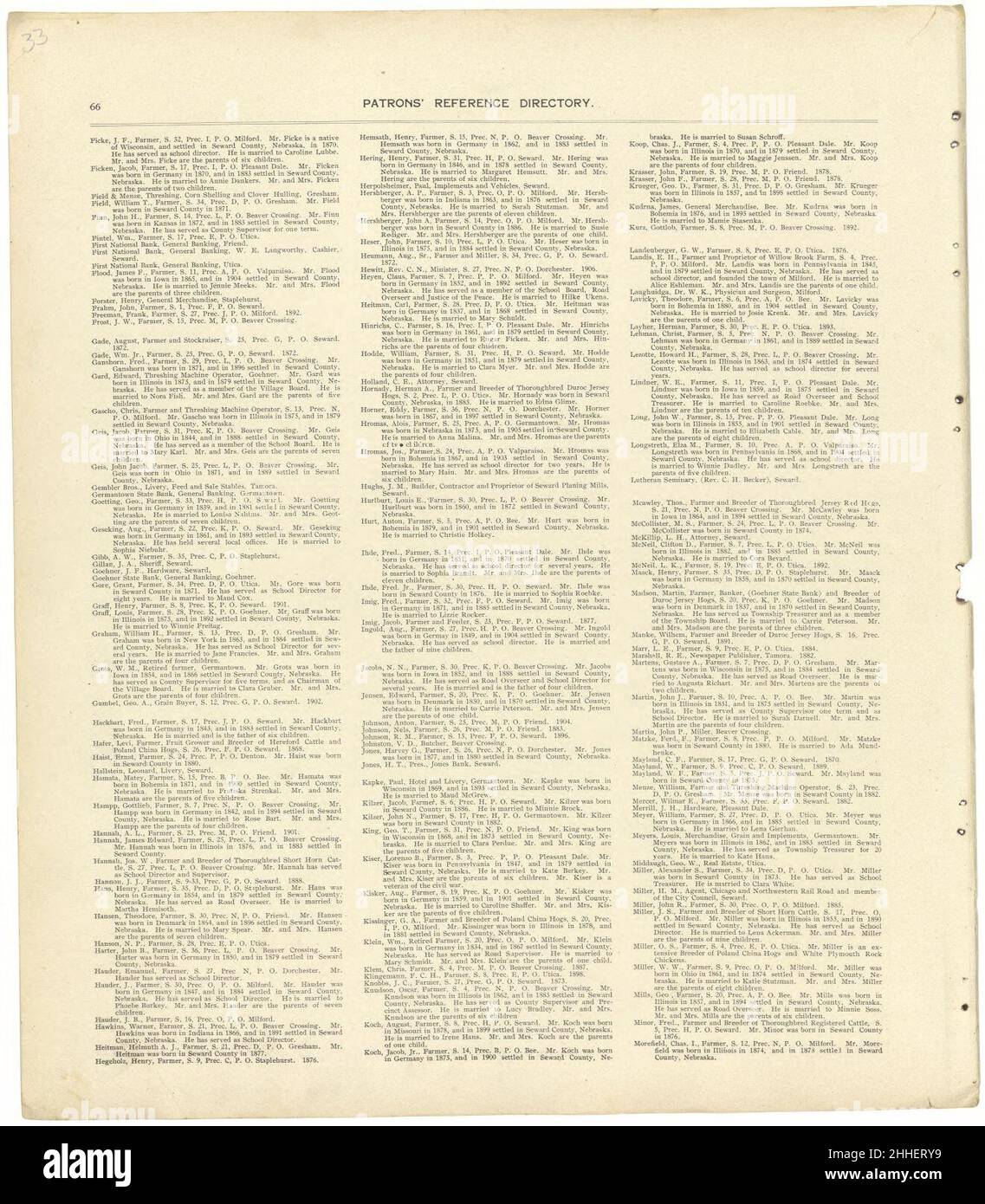 Standard atlas of Seward County, Nebraska - including a plat book of ...