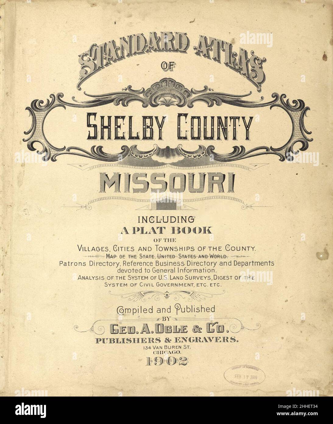 Standard atlas of Shelby County, Missouri - including a plat book of ...