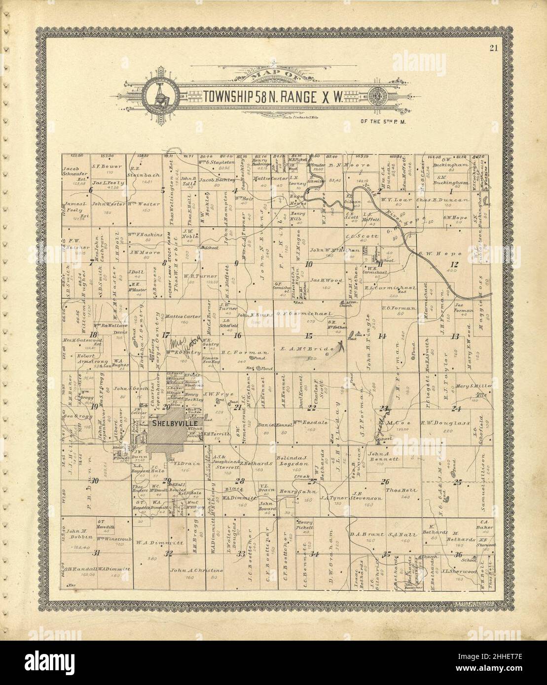 Standard atlas of Shelby County, Missouri - including a plat book of ...