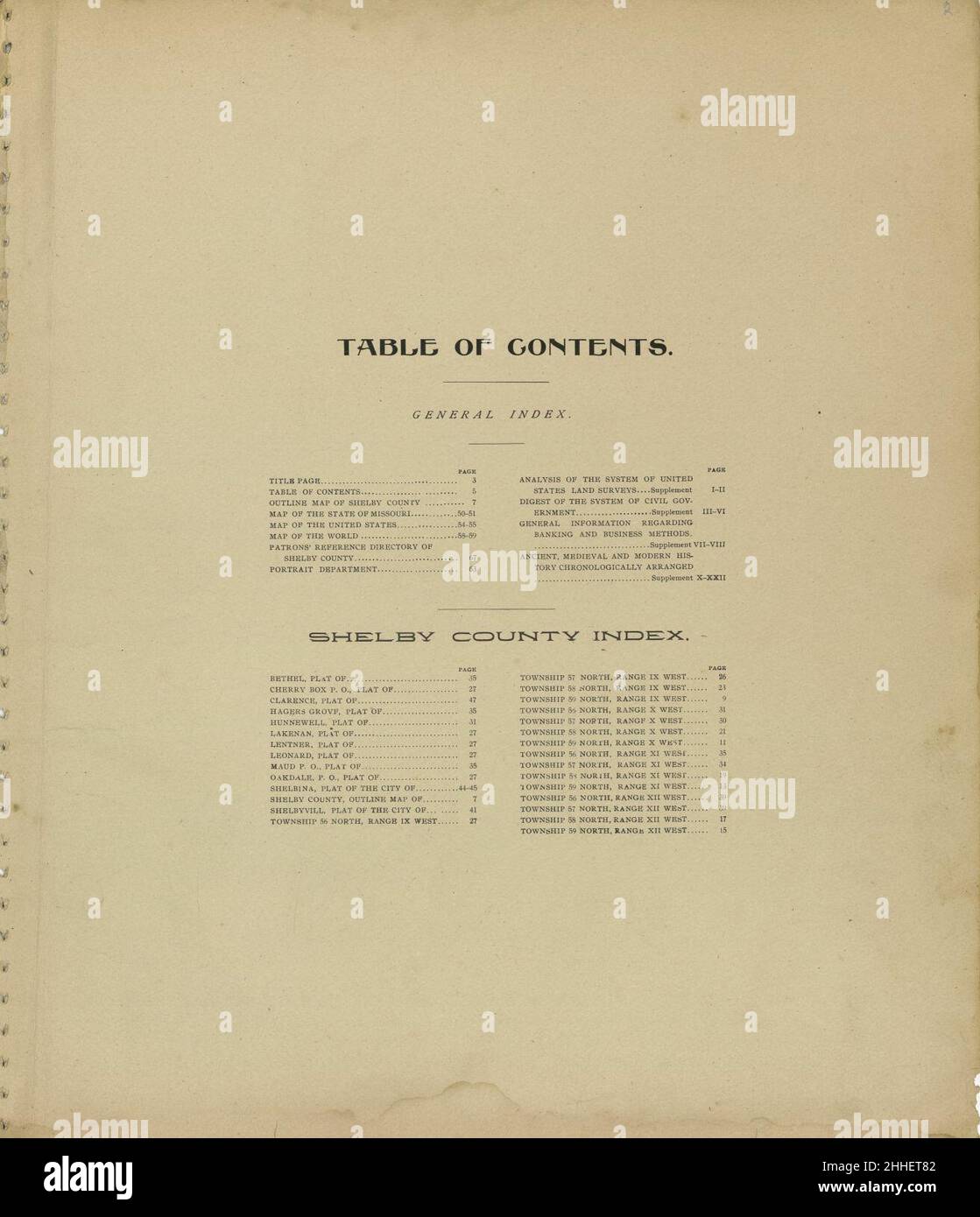 Standard atlas of Shelby County, Missouri - including a plat book of ...