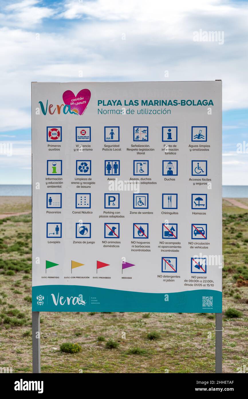 Beach information notice board hi-res stock photography and images - Alamy