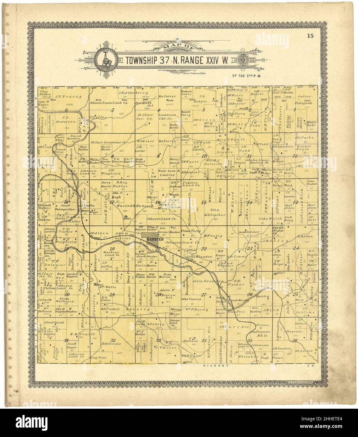 Standard atlas of St. Clair County, Missouri - including a plat book of ...