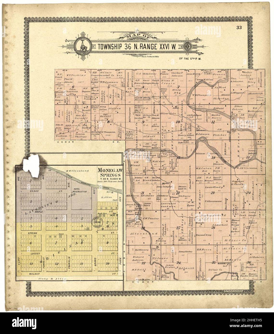 Standard atlas of St. Clair County, Missouri - including a plat book of ...