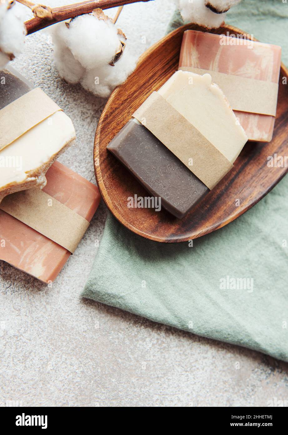 Soap bar cotton flower hi-res stock photography and images - Alamy