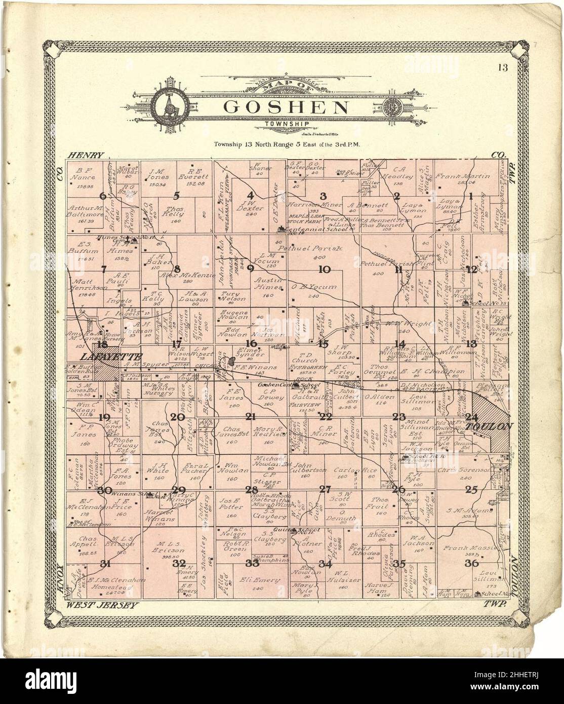 Standard atlas of Stark County, Illinois - including a plat book of the ...