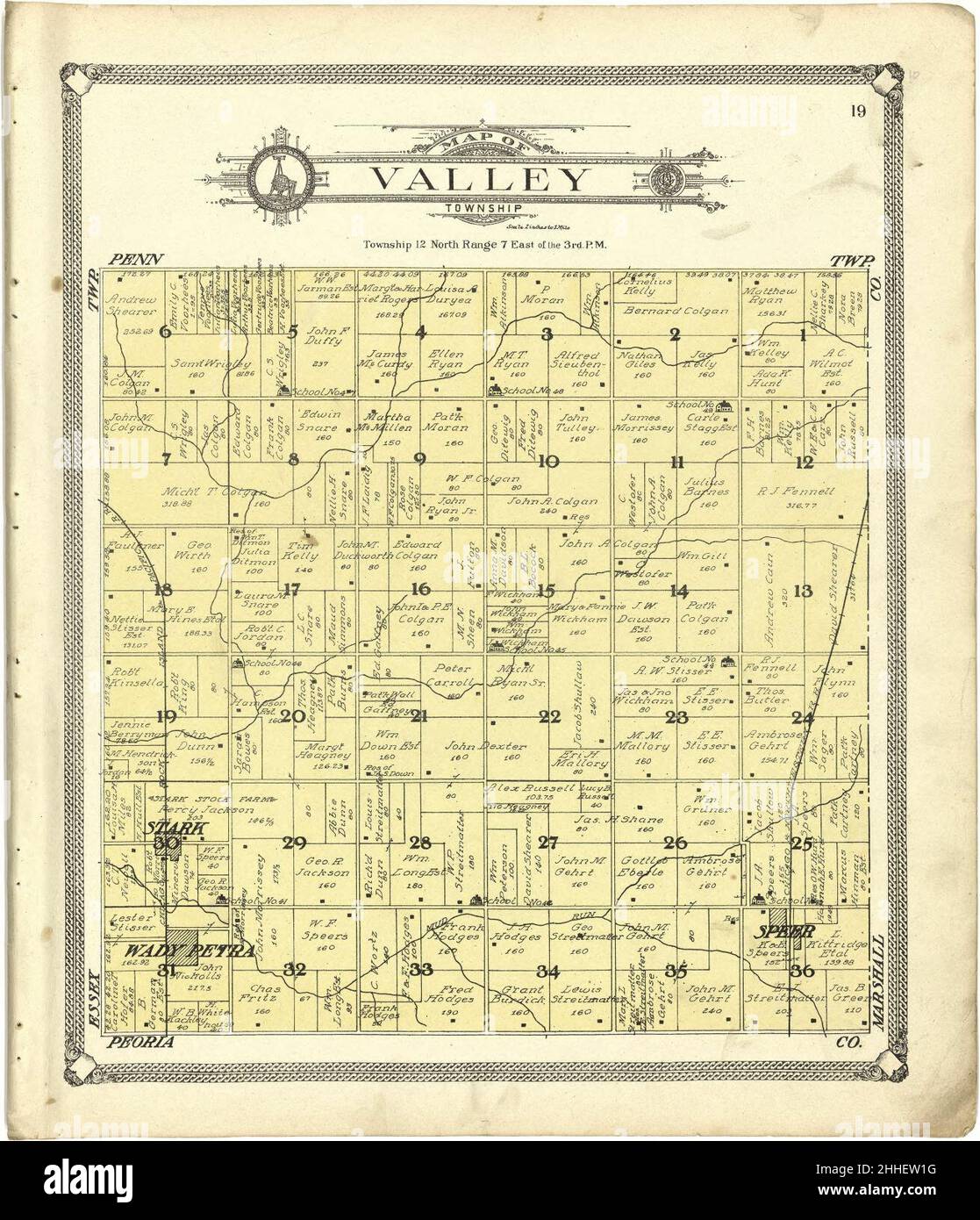 Standard atlas of Stark County, Illinois - including a plat book of the ...