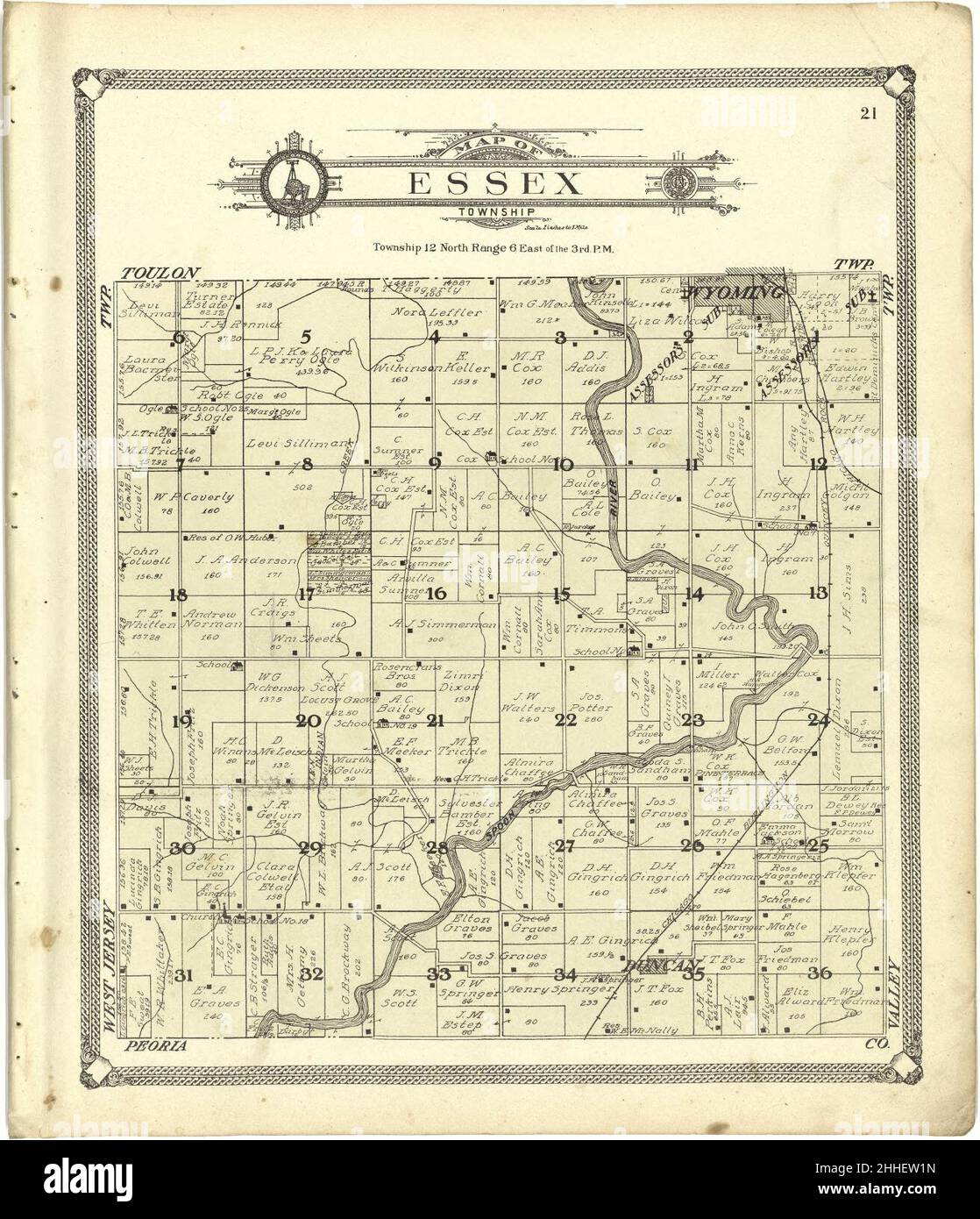 Standard atlas of Stark County, Illinois - including a plat book of the ...