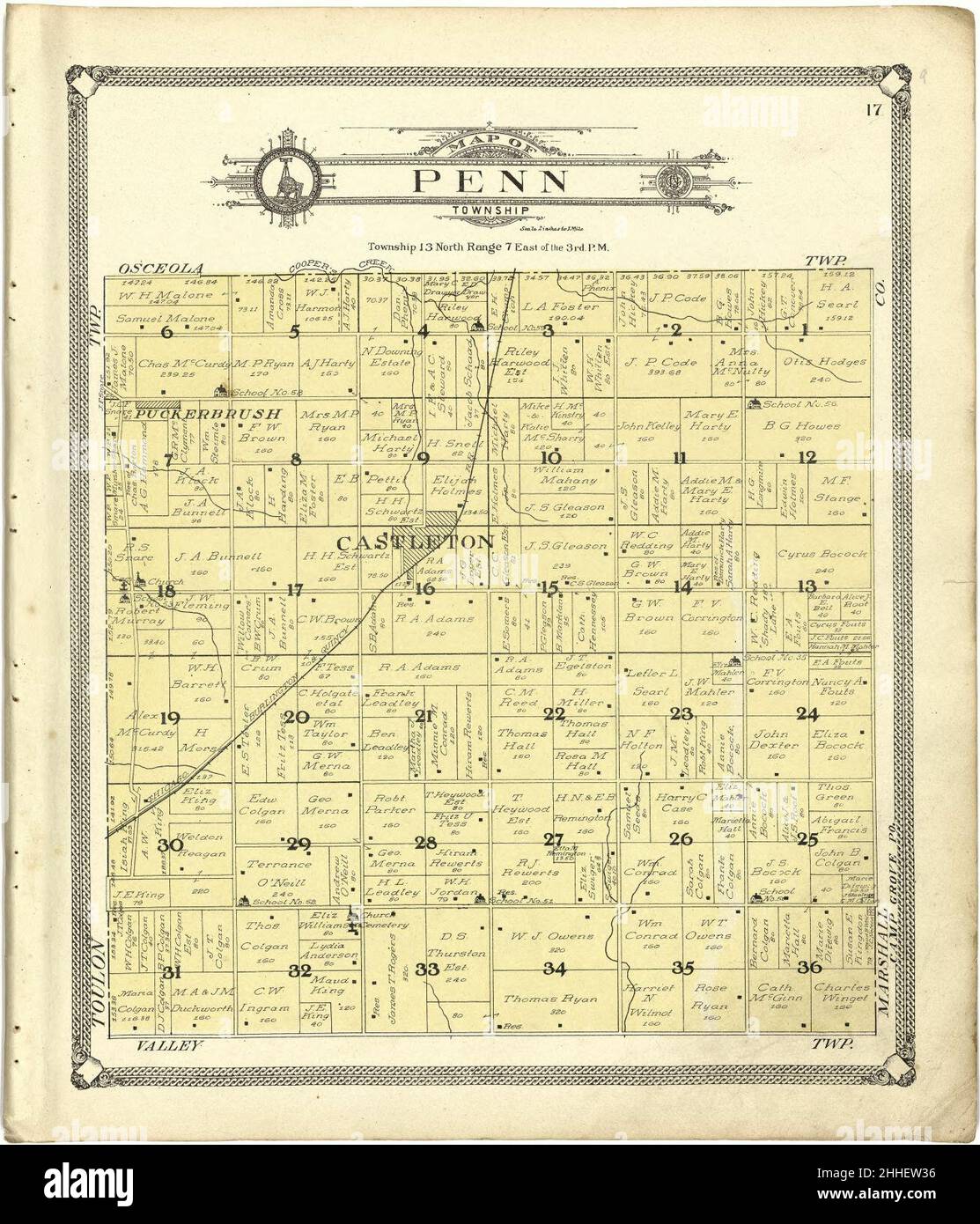 Standard atlas of Stark County, Illinois - including a plat book of the ...