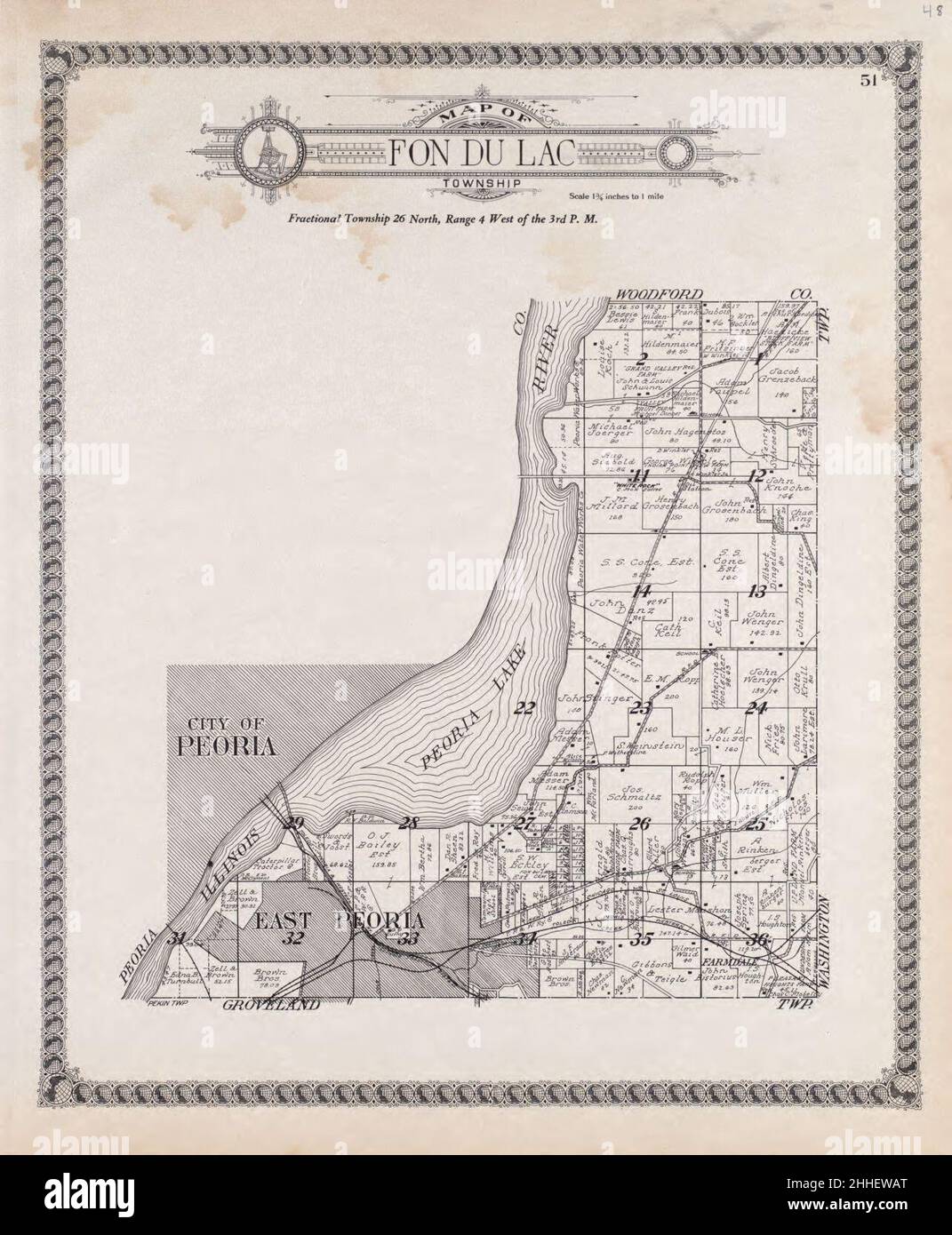 Standard atlas of Tazewell County, Illinois - including a plat book of ...