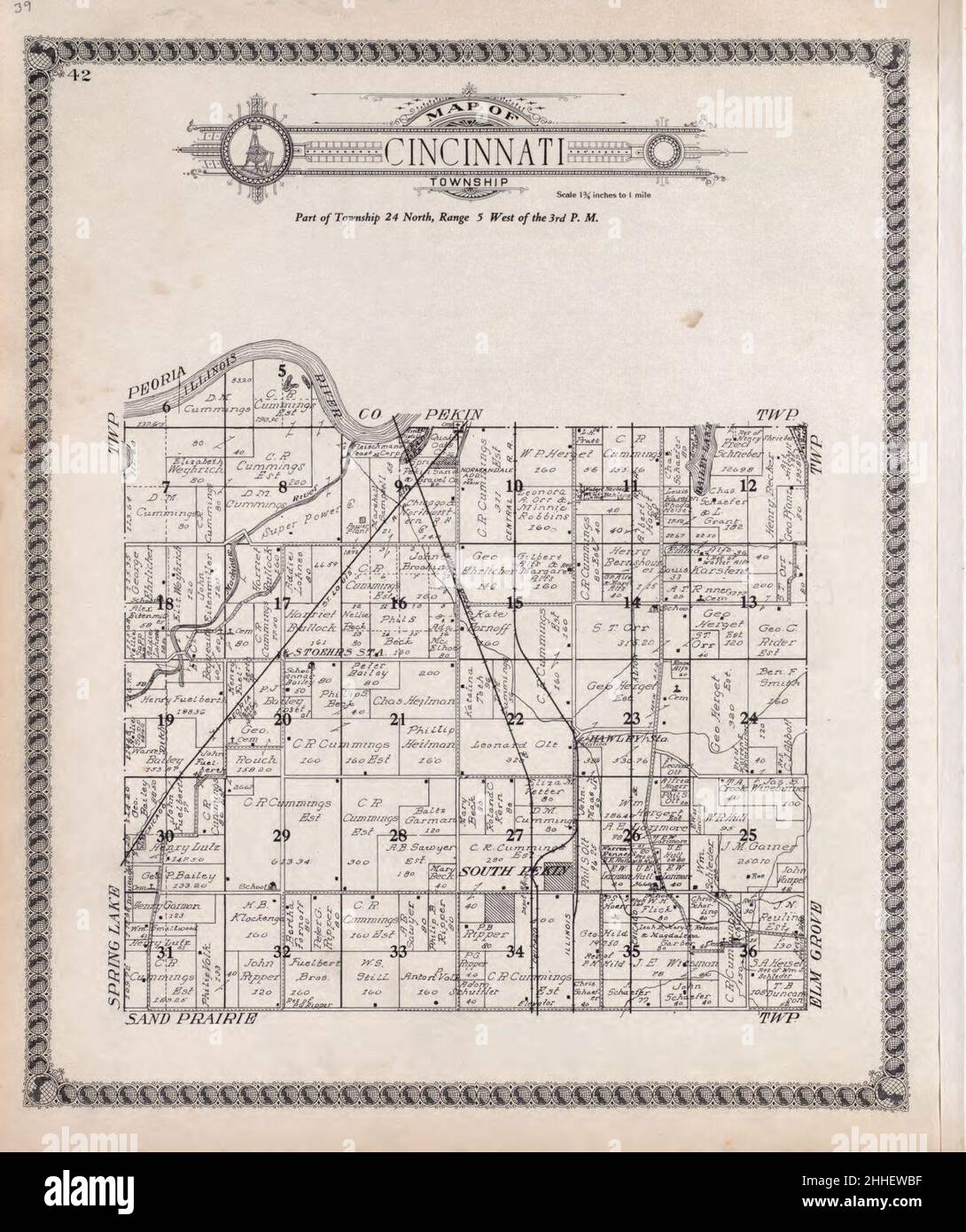 Standard atlas of Tazewell County, Illinois - including a plat book of ...