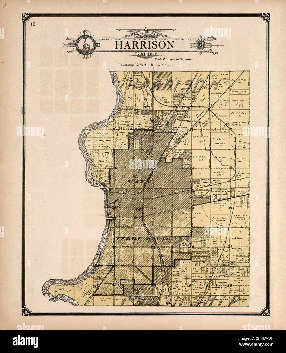 Standard atlas of Vigo County, Indiana - including a plat book of the ...