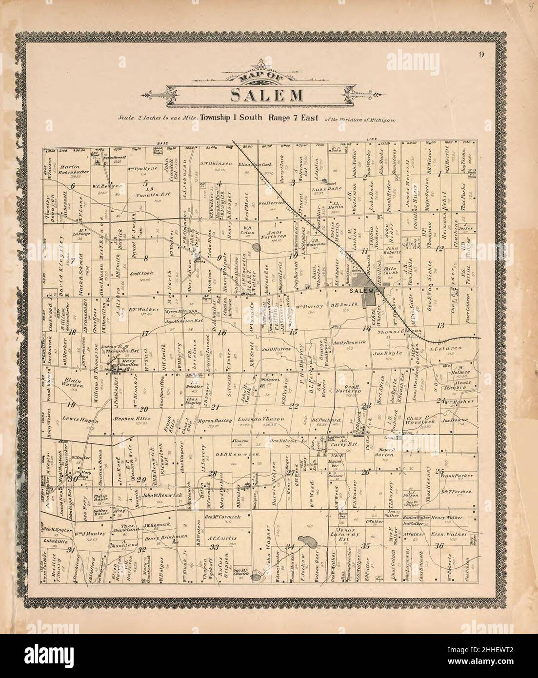Standard atlas of Washtenaw County, Michigan - including a plat book of ...