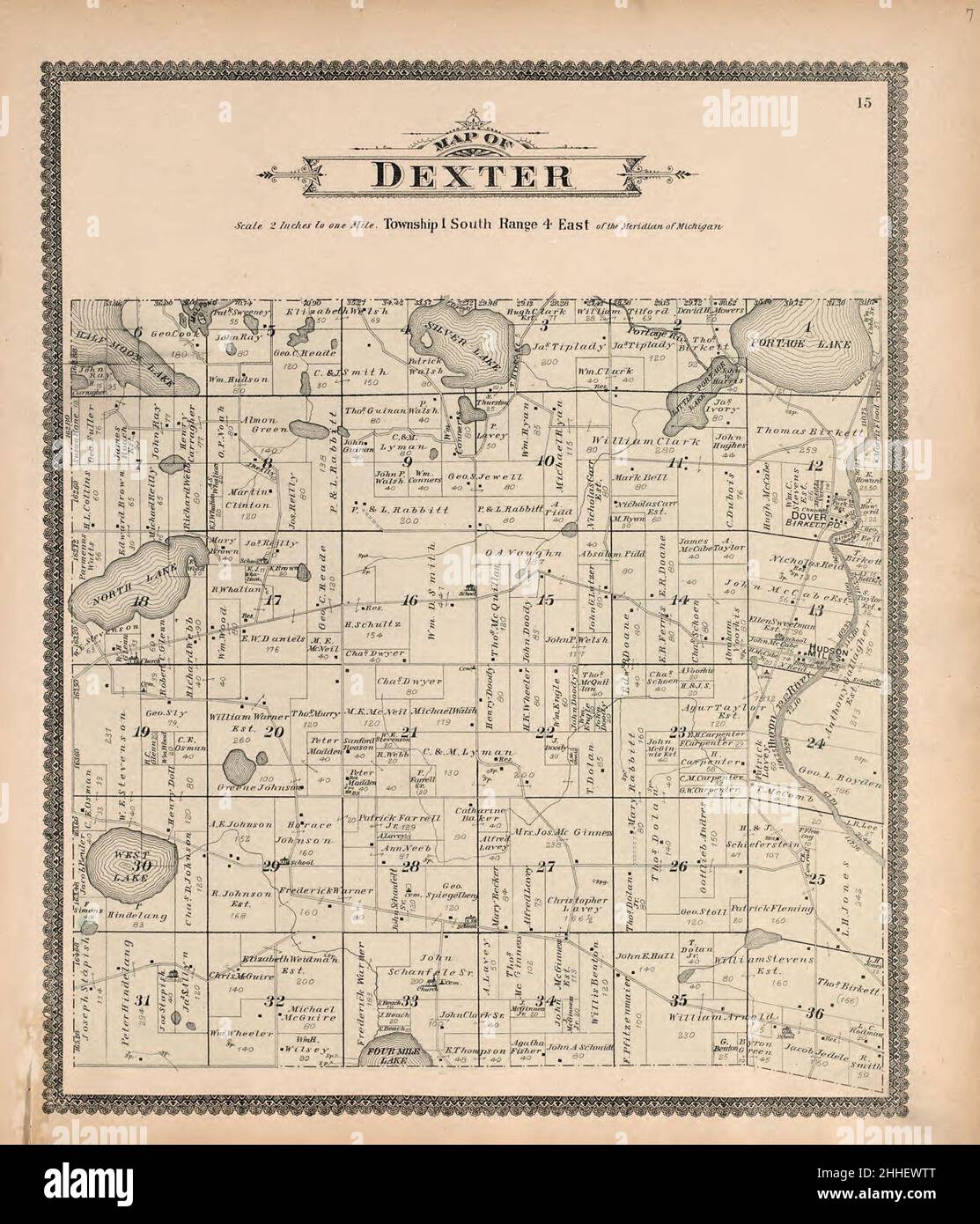 Standard atlas of Washtenaw County, Michigan - including a plat book of ...
