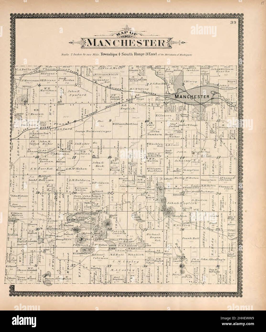 Standard atlas of Washtenaw County, Michigan - including a plat book of ...