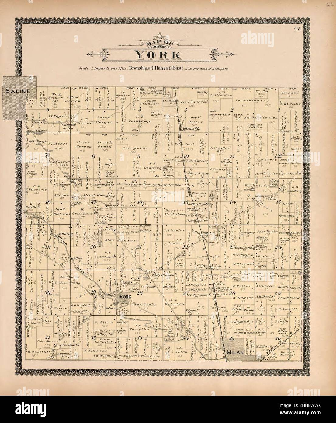 Standard atlas of Washtenaw County, Michigan - including a plat book of ...