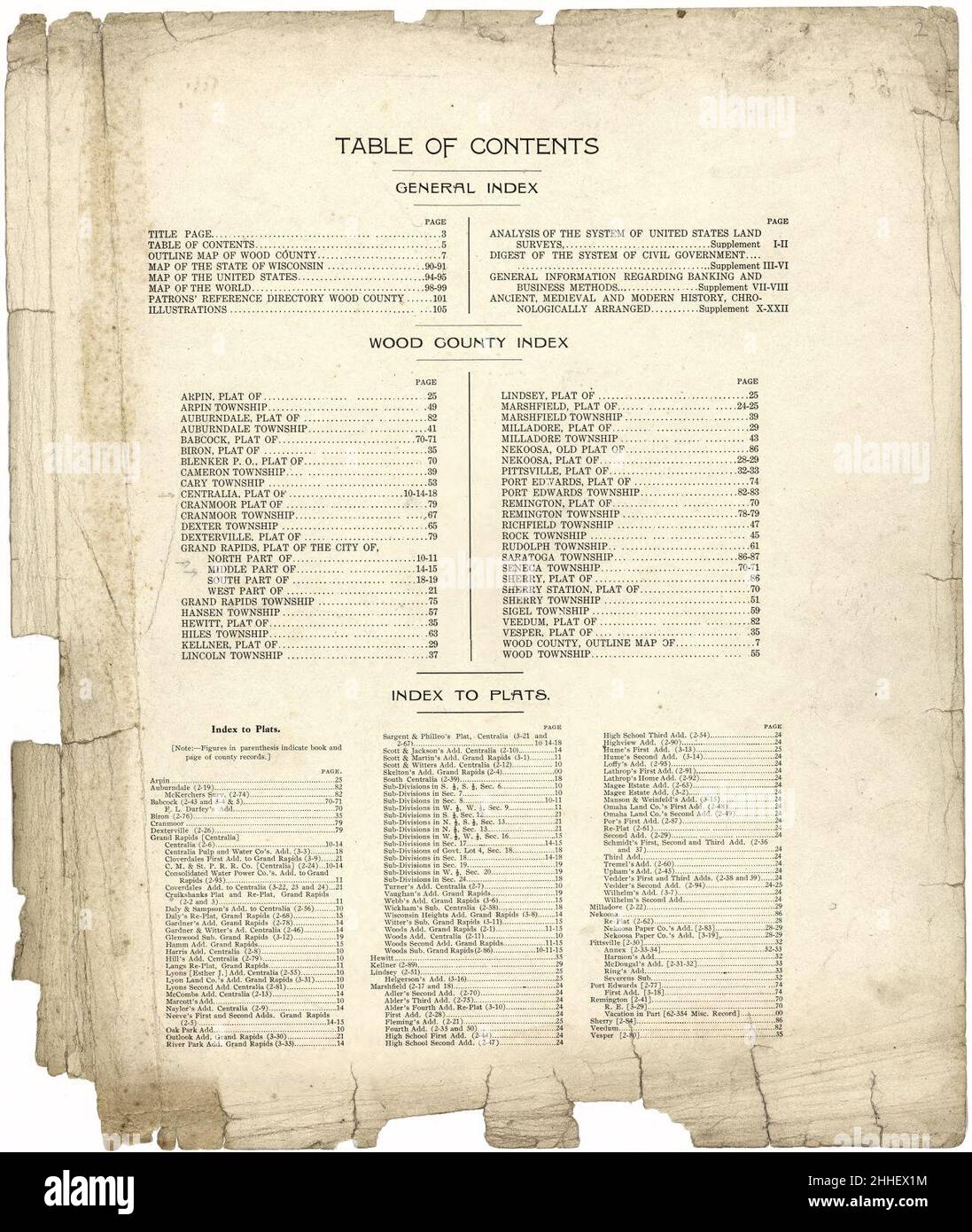 Standard atlas of Wood County, Wisconsin - including a plat book of the ...