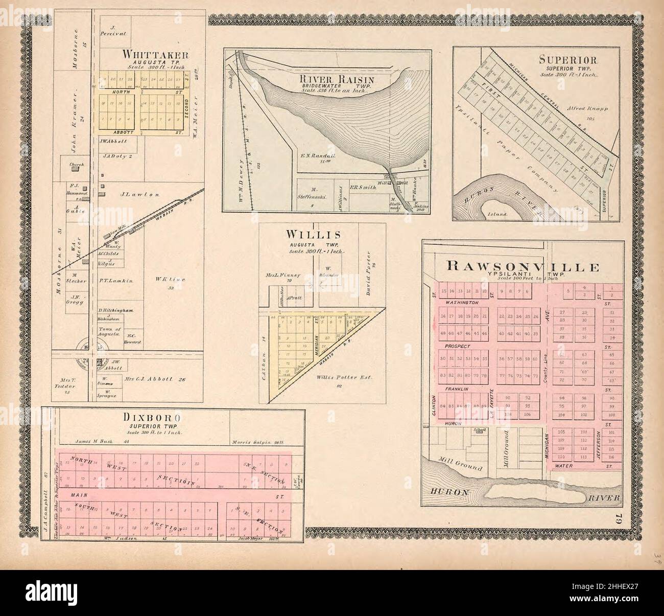 Standard atlas of Washtenaw County, Michigan - including a plat book of ...