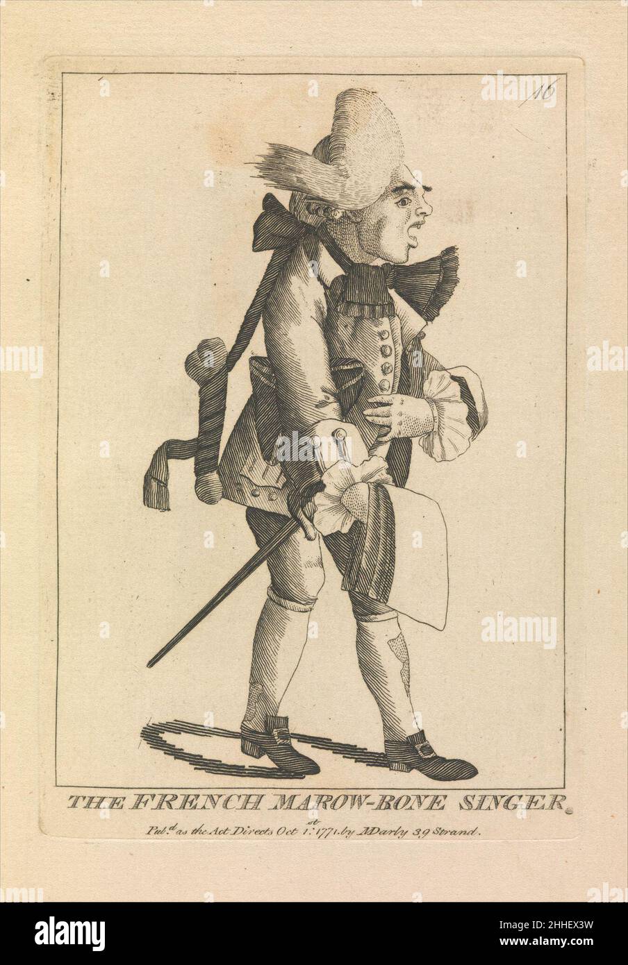 The French Marrow-bone Singer October 1, 1771 Matthew Darly British ...