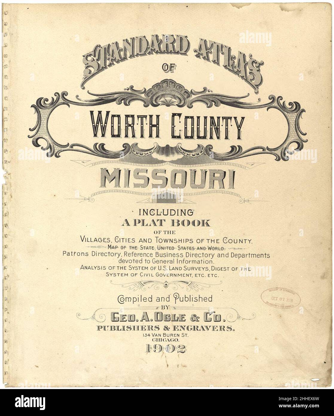 Standard atlas of Worth County, Missouri - including a plat book of the ...