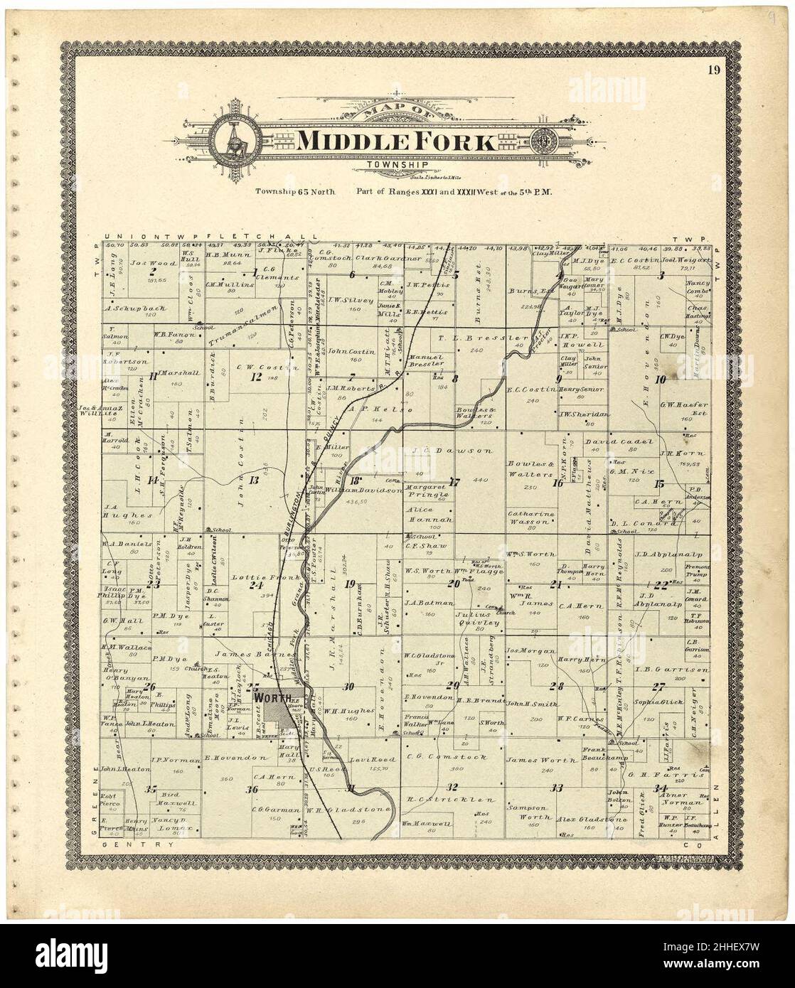 Standard atlas of Worth County, Missouri - including a plat book of the ...