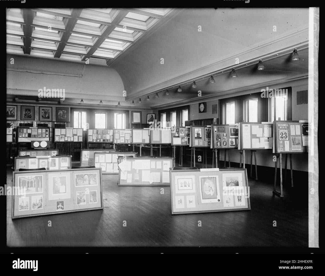 Standard Eng. Co. library exhibit Stock Photo - Alamy